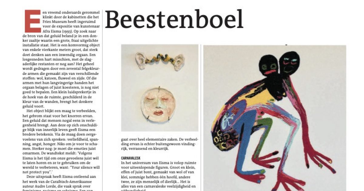 Beestenboel, Dirk van Ginkel in de Leeuwarder… | Hanne Hagenaars
